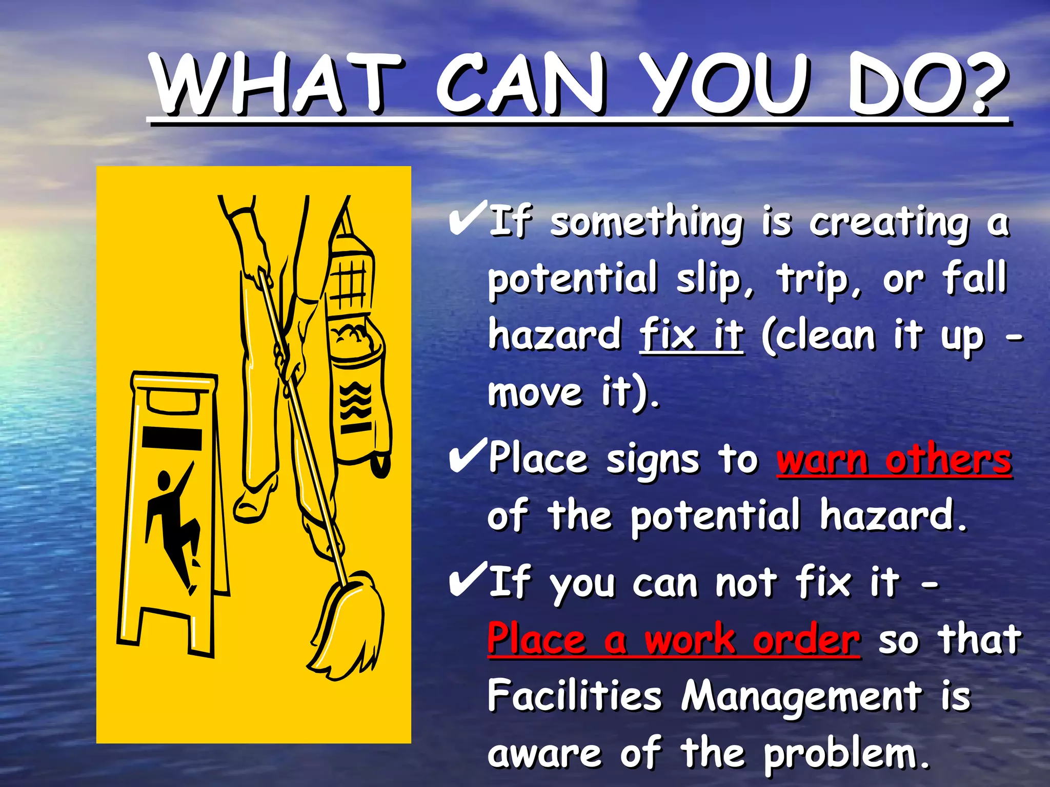 Slips, Trips, and Falls - Workplace Safety | PPT