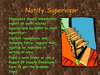 Slips, Trips, and Falls - Workplace Safety | PPT