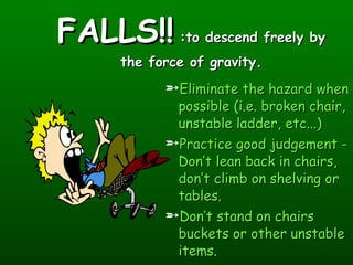Slips, Trips, and Falls - Workplace Safety | PPT