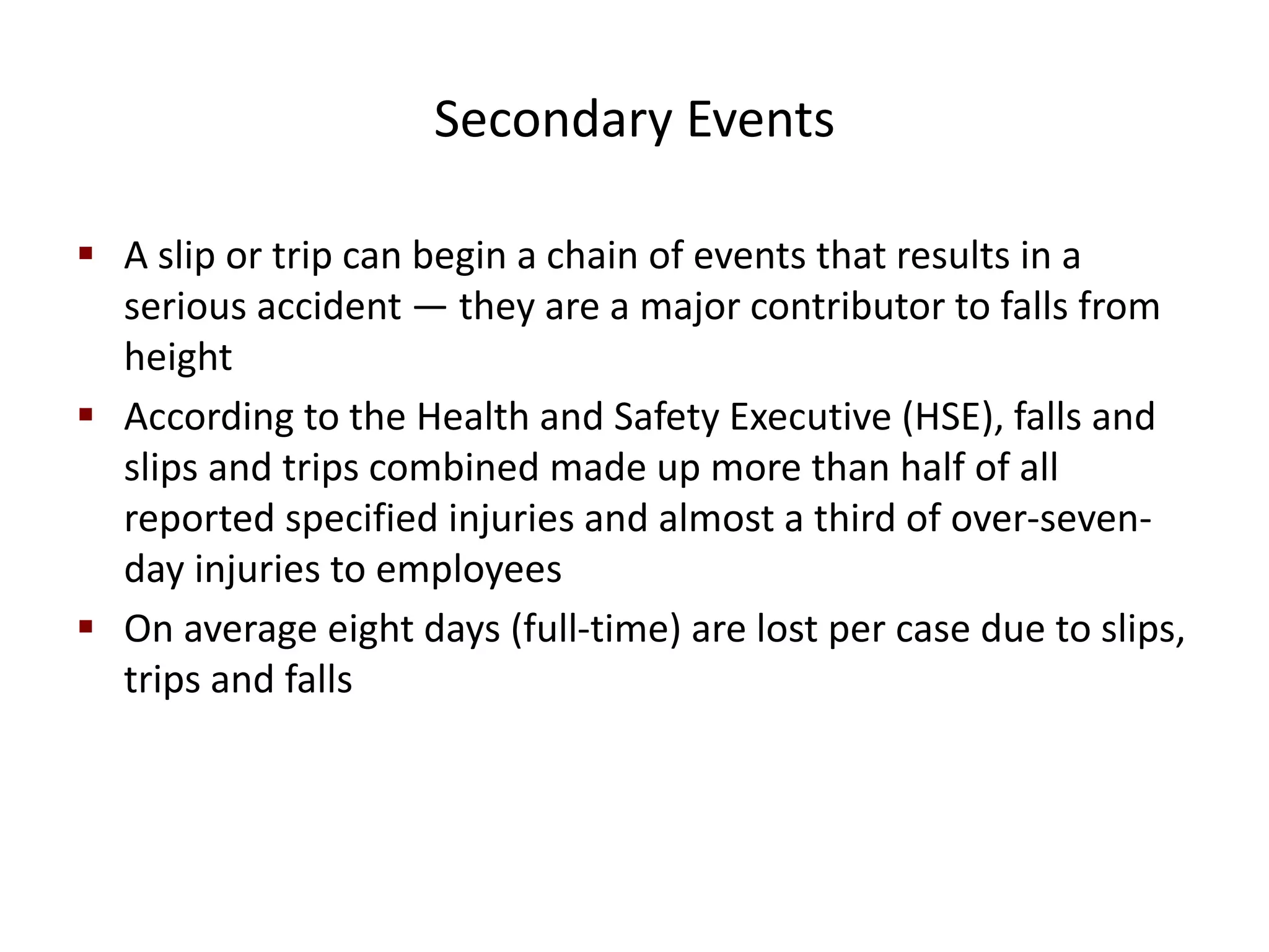 Slips trips and falls training presentation | PPT