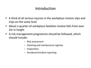Slips trips and falls training presentation | PPT