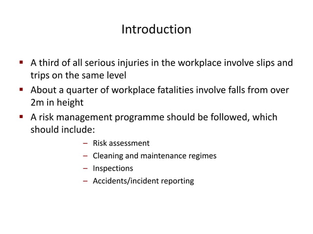 Slips trips and falls training presentation | PPT | Foot Health ...