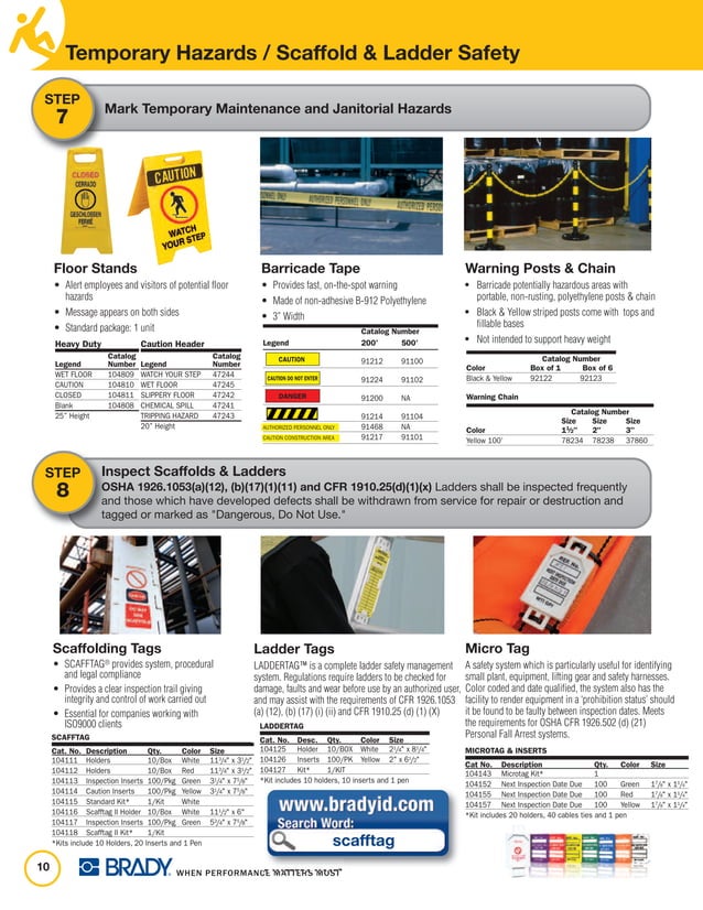 10 Steps to Prevention Slips, Trips, Falls. | PDF