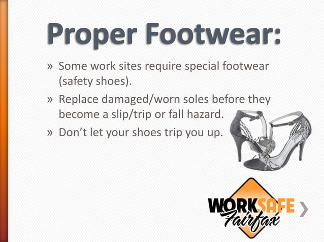 Worksafe Fairfax: Reducing Injuries: Slips, Trips and Falls | PDF ...