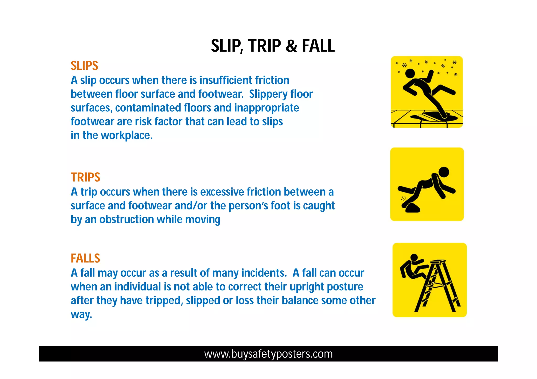 Slip, trip & falls 1 | PDF