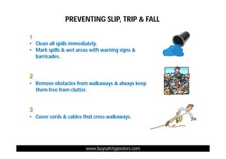 Slip, trip & falls 1 | PDF