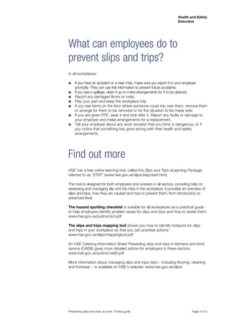 Slip trip hazards | PDF | Injuries | Diseases and Conditions