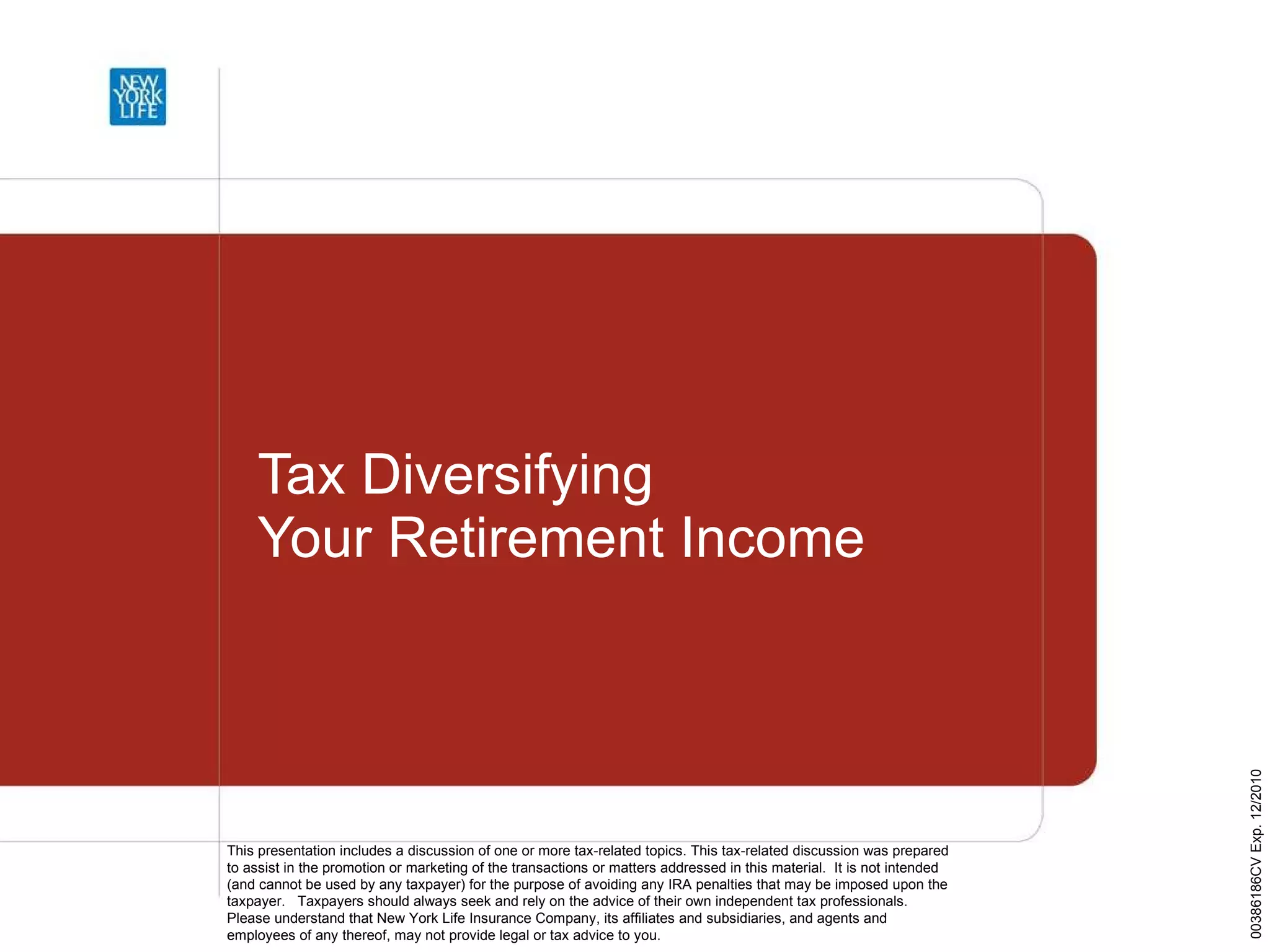 Tax Diversification Powerpoint | PPT Tax Diversification Powerpoint | PPT