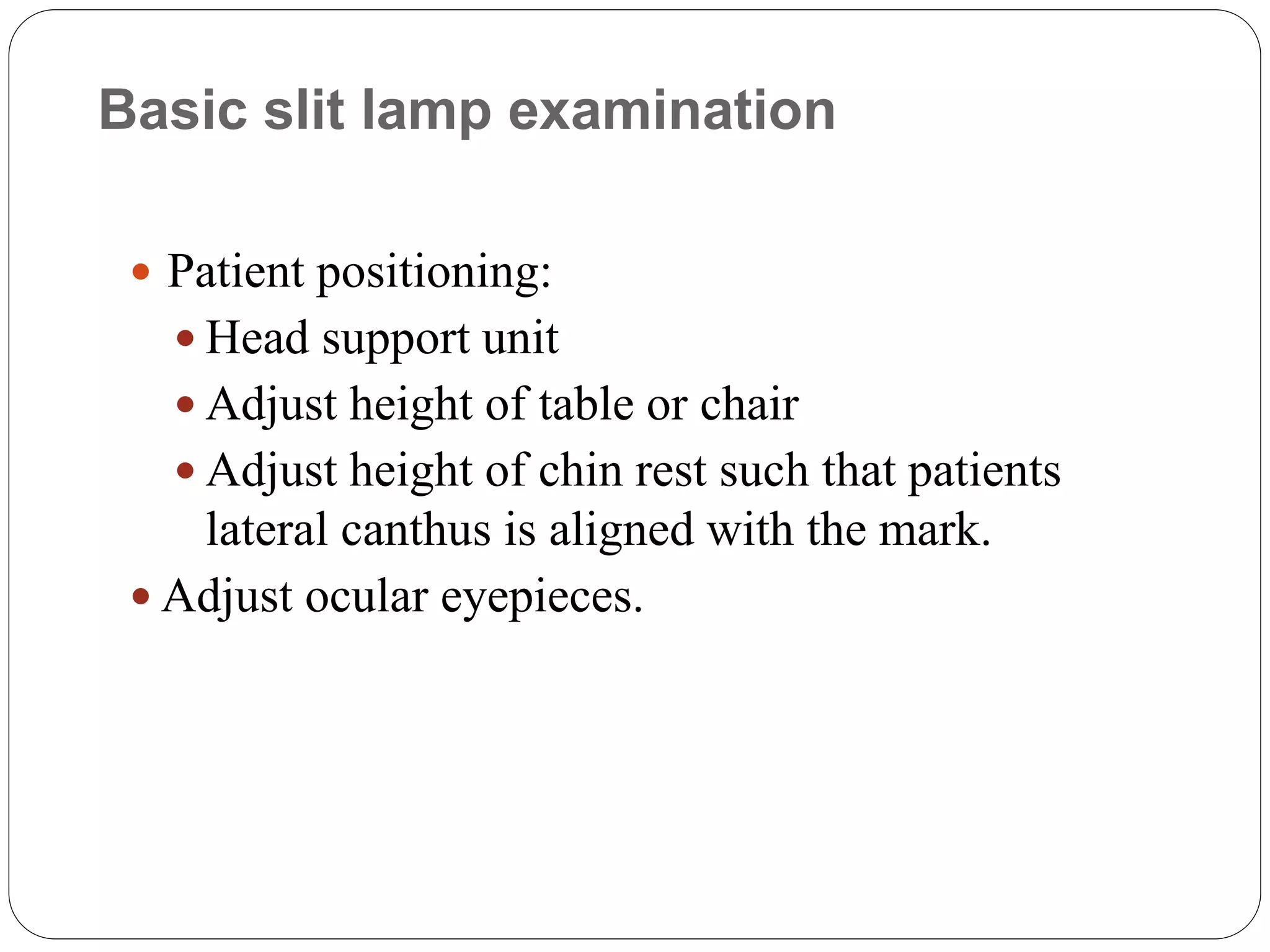 Slit lamp .. | PPTX