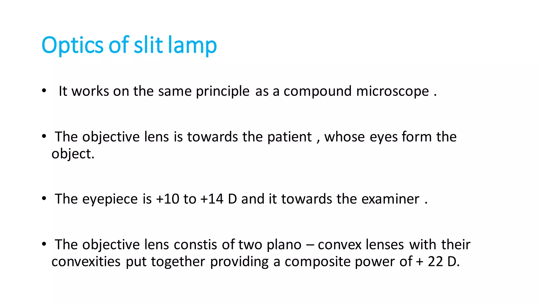 Slit lamp | PDF | Eye and Vision Conditions | Diseases and Conditions