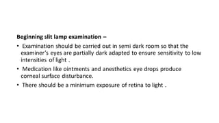 Slit lamp | PDF | Eye and Vision Conditions | Diseases and Conditions