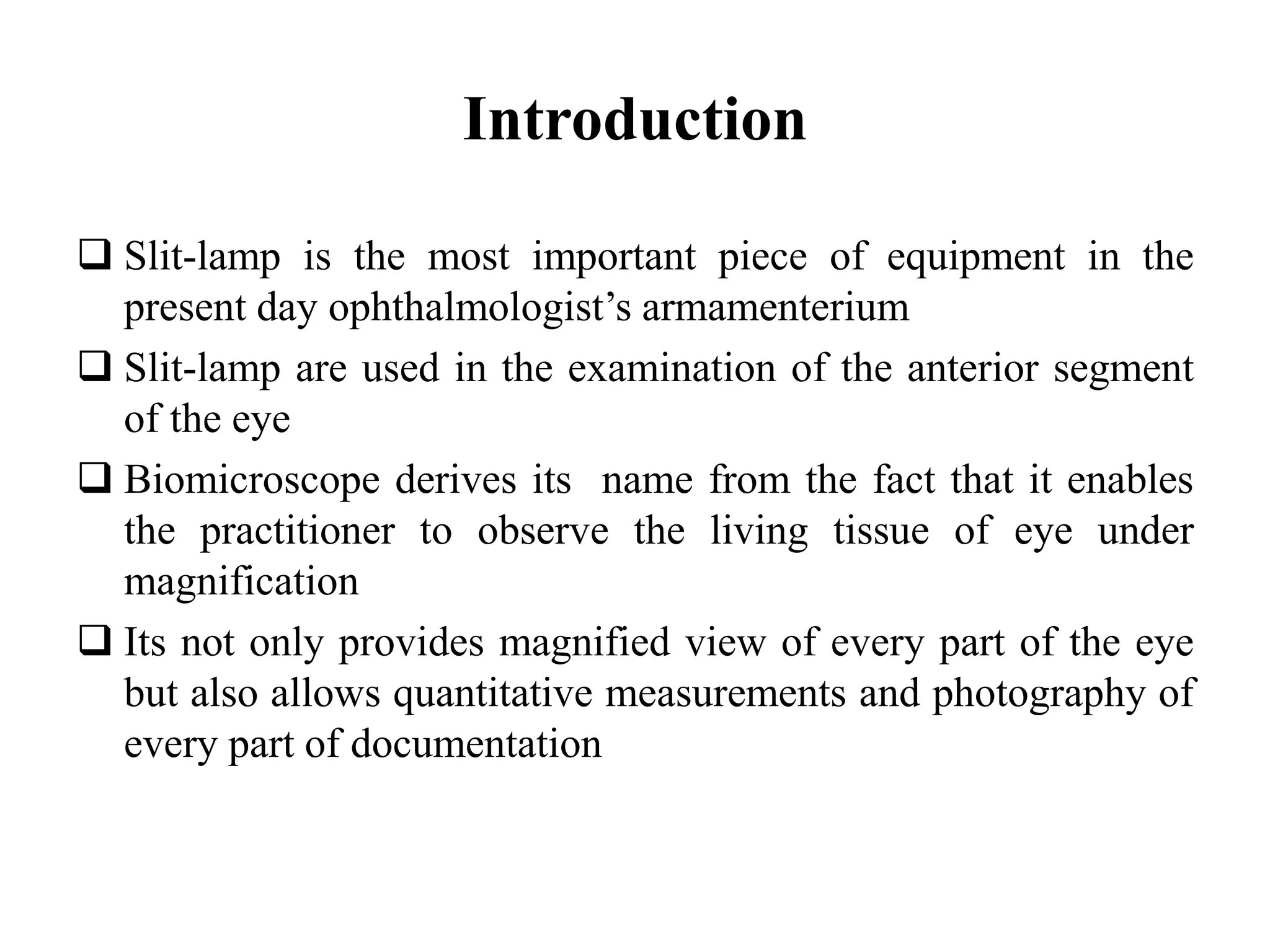 SLIT LAMP | PPTX