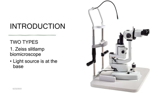 SLIT LAMP BIOMICROSCOPE MOPB 021.pptx | Eye and Vision Conditions ...