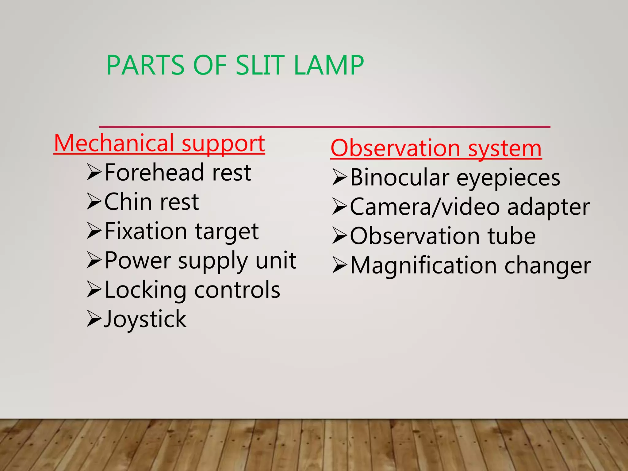 Slit lamp biomicroscopy | PPTX