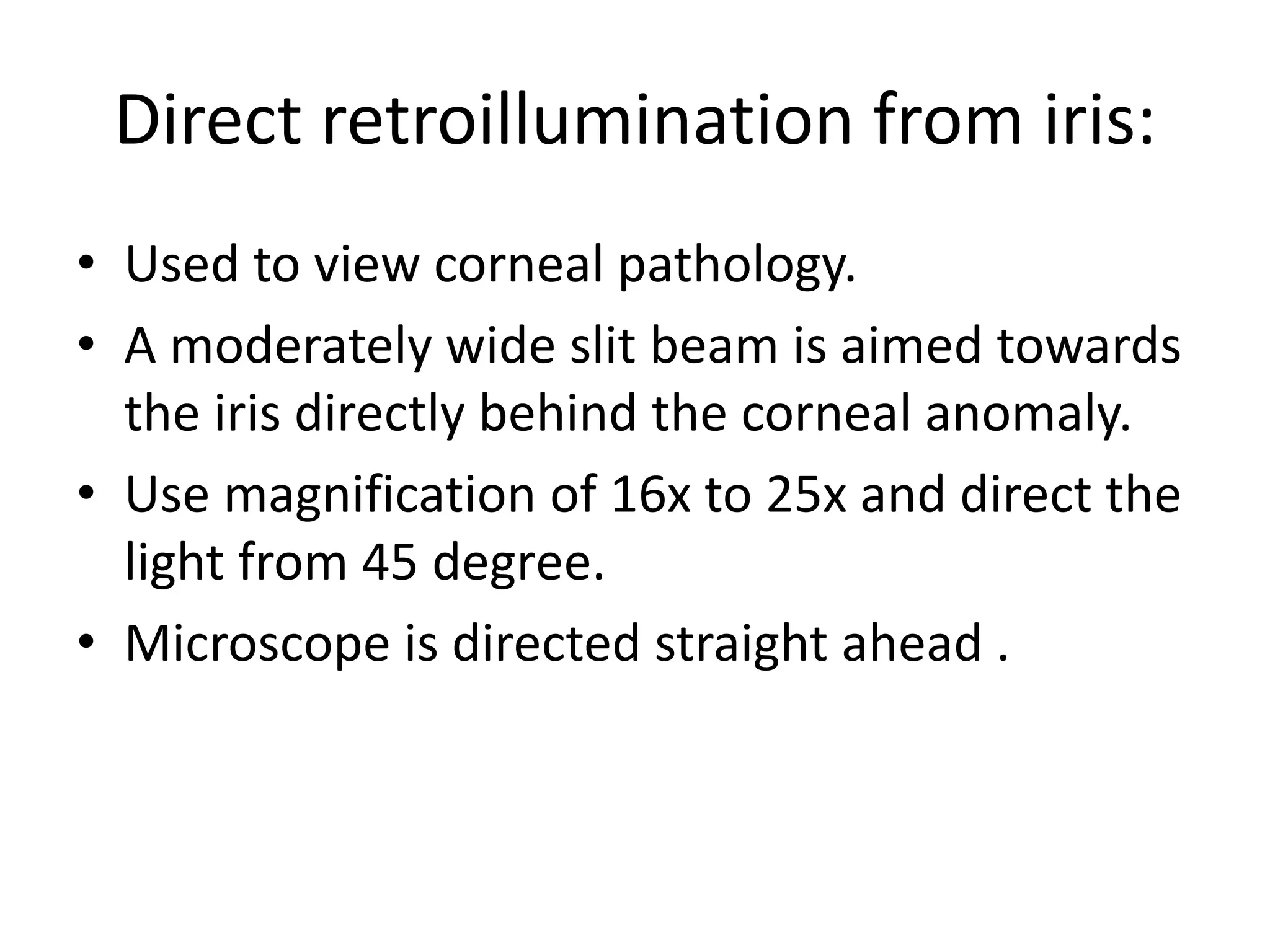 Slit Lamp Biomicroscopy.ecamination , types and procedures | PPTX