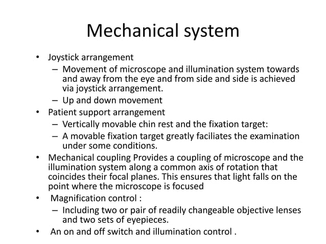 Slit Lamp Biomicroscopy.ecamination , types and procedures | PPT