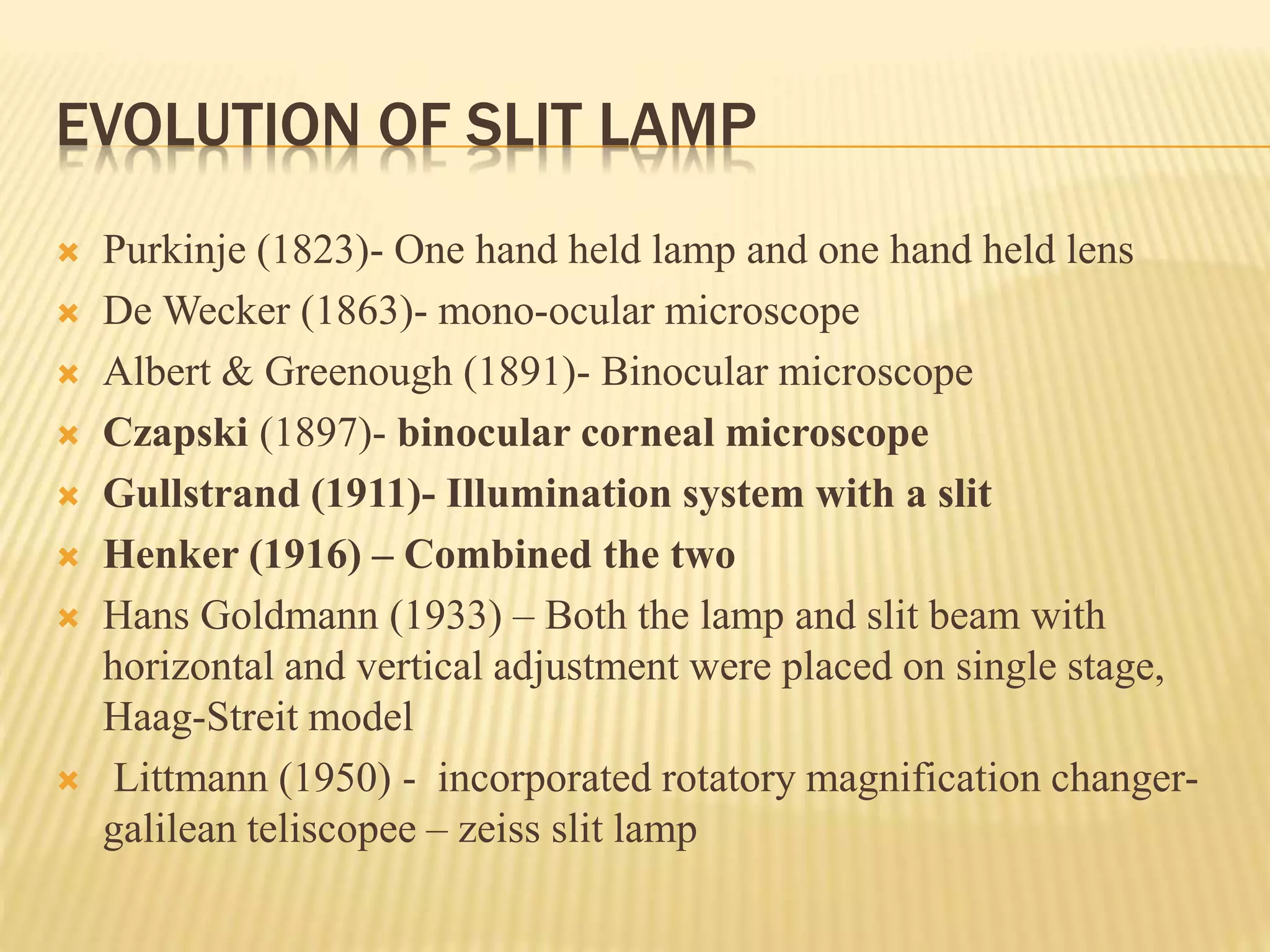Slit lamp – biomicroscopy of eye | PPTX