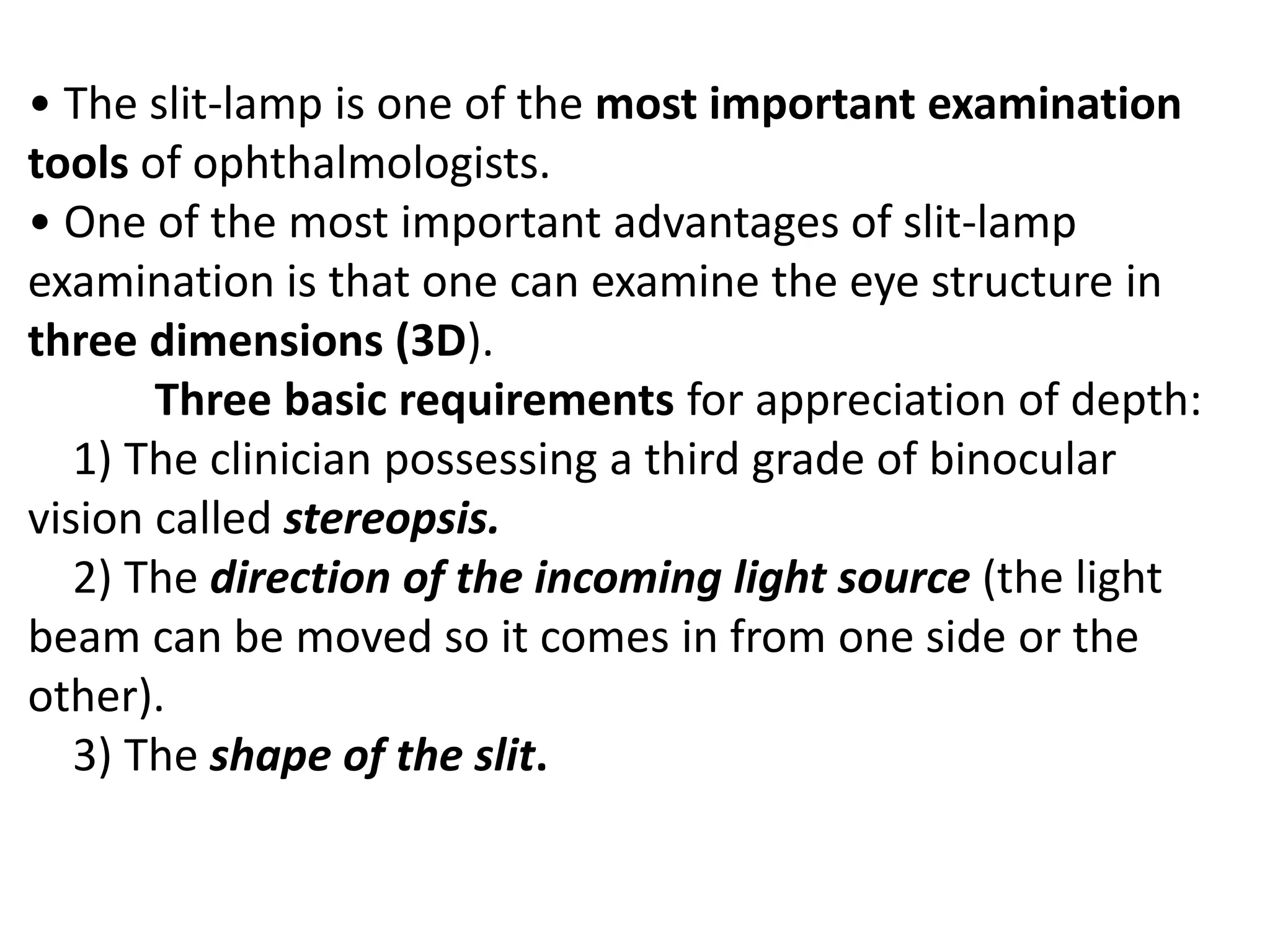 Slit lamp evaluation | PPTX