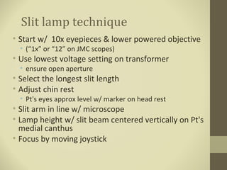 Slit lamp examination | PPT