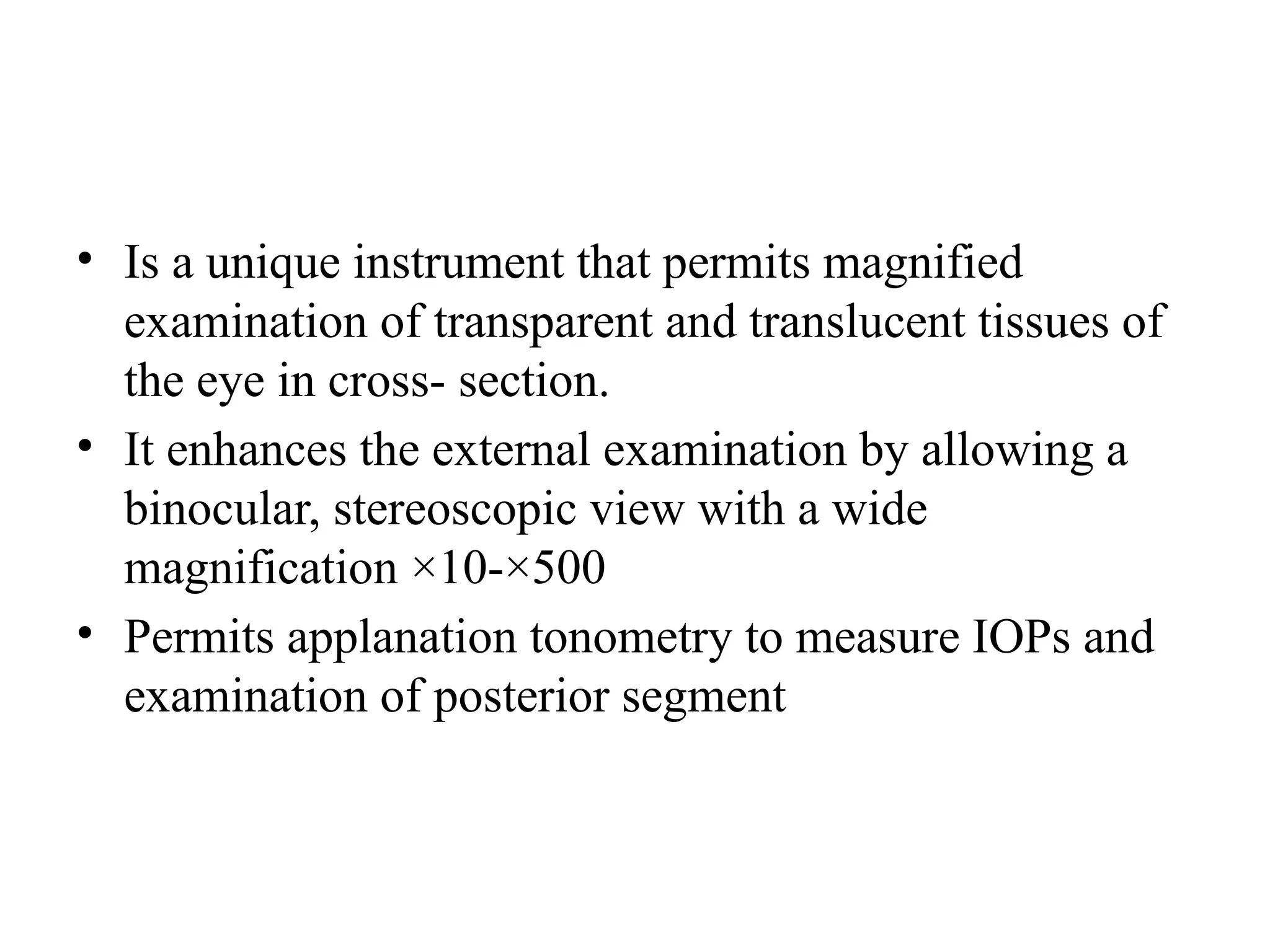 SLIT LAMP EXAMINATION.pptx slit lamp exam | PPTX