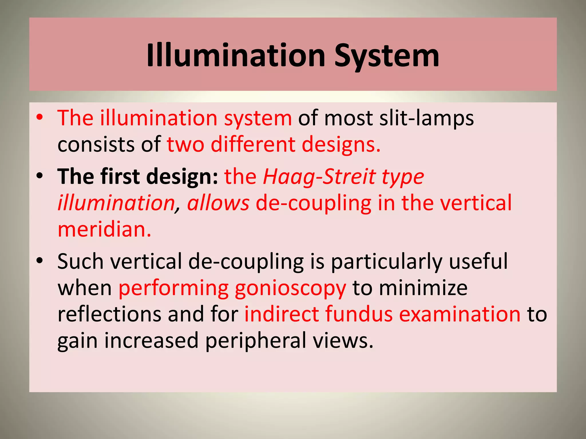 Slit lamp examination lecture | PPTX