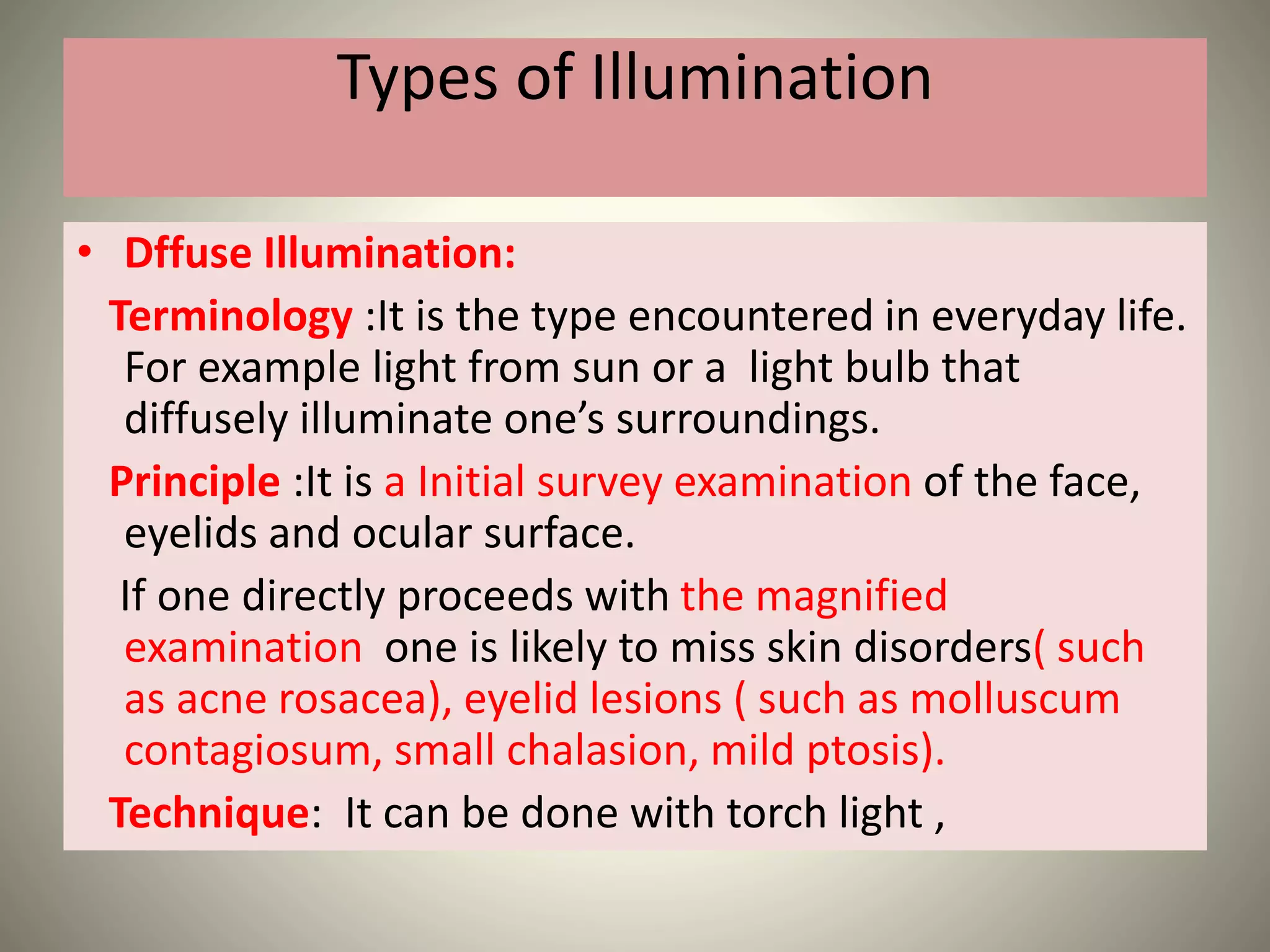 Slit lamp examination lecture | PPTX