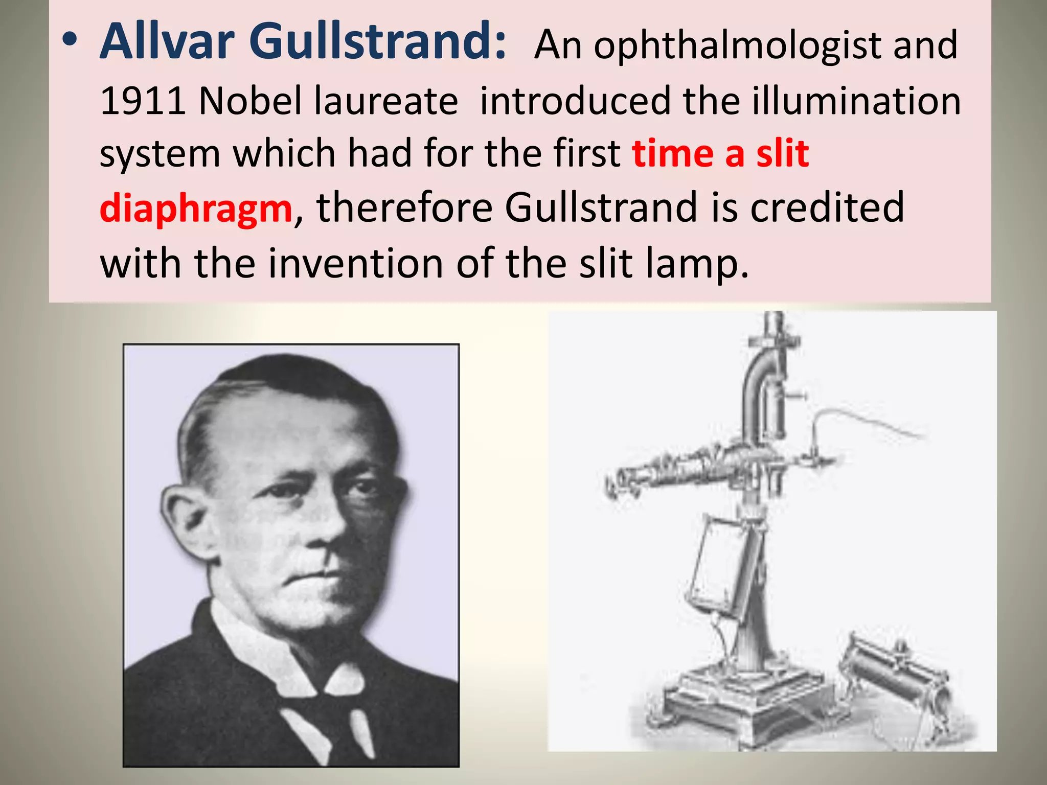 Slit lamp examination lecture | PPTX