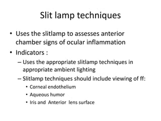 slitlamp examinations of Anterior Chamber.pptx