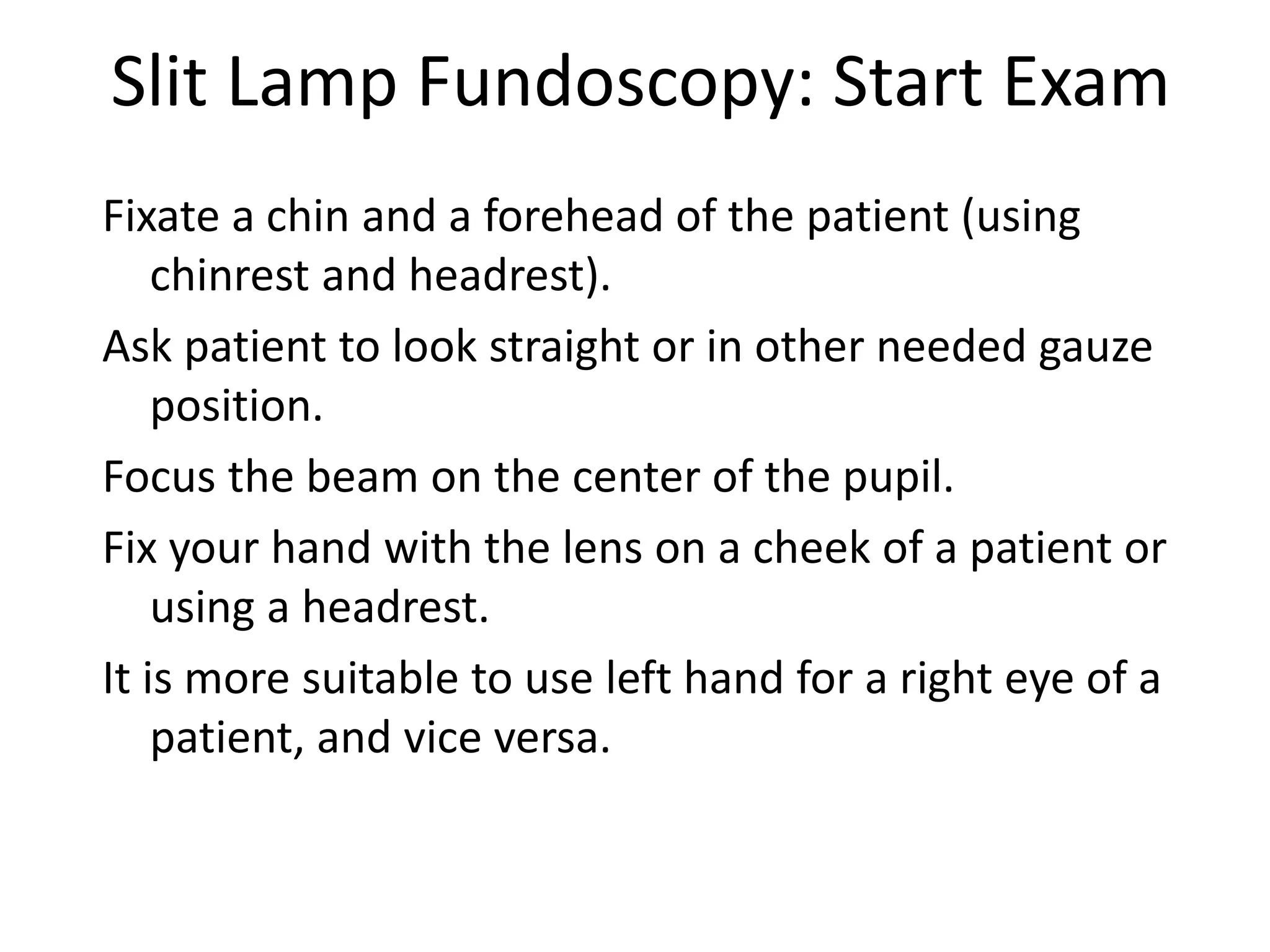 Slit lamp fundoscopy | PPTX