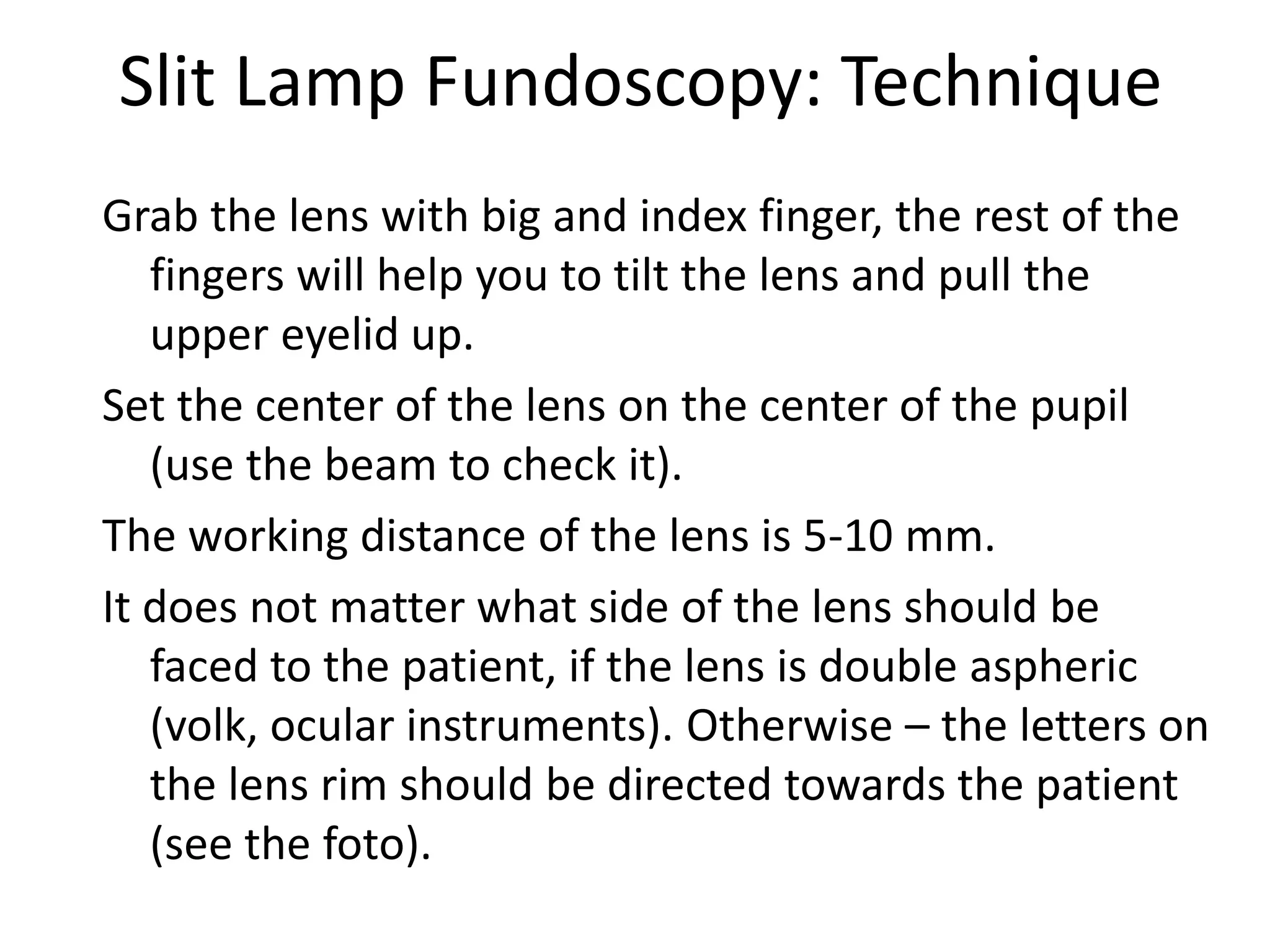 Slit lamp fundoscopy | PPTX