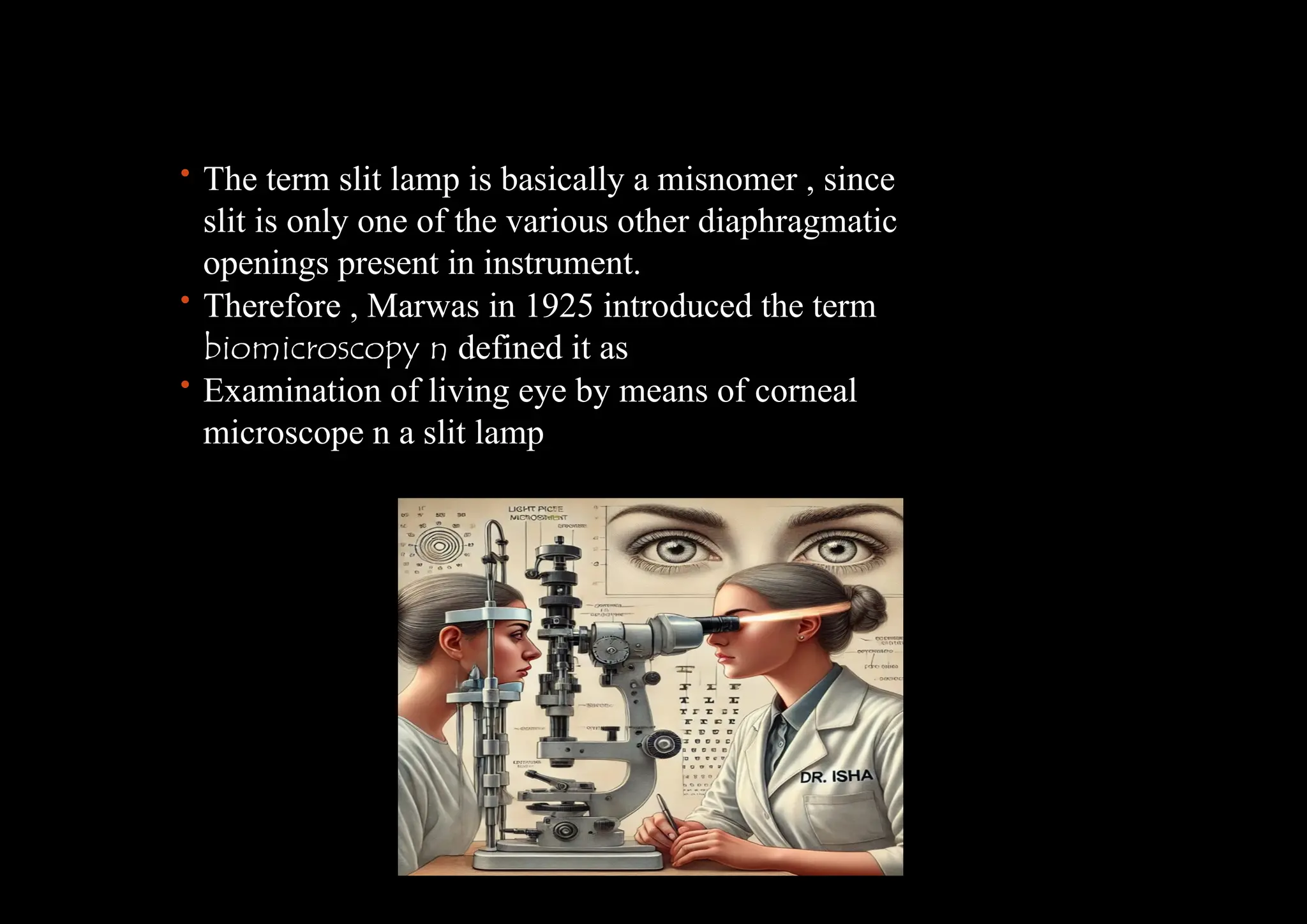 slit lamp examination n methods of illumination | PPTX