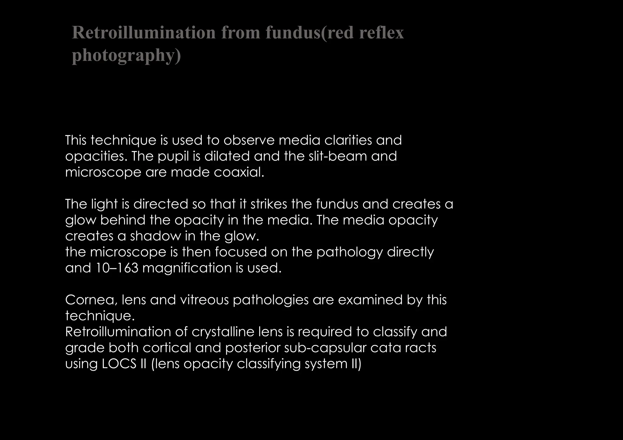 slit lamp examination n methods of illumination | PPTX
