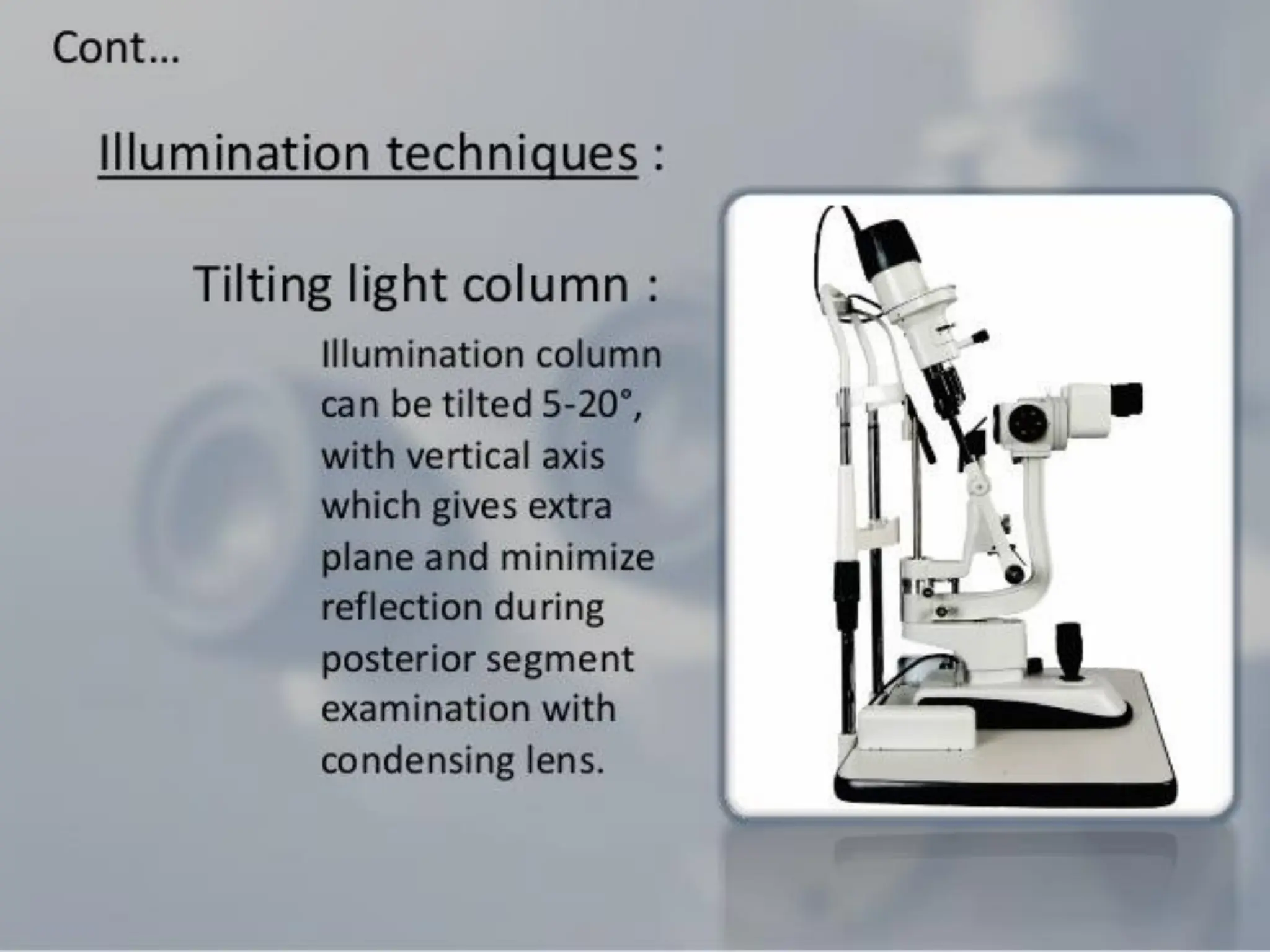 THE SLIT LAMP BIOMICROSCOPE PRESENTATION | PDF
