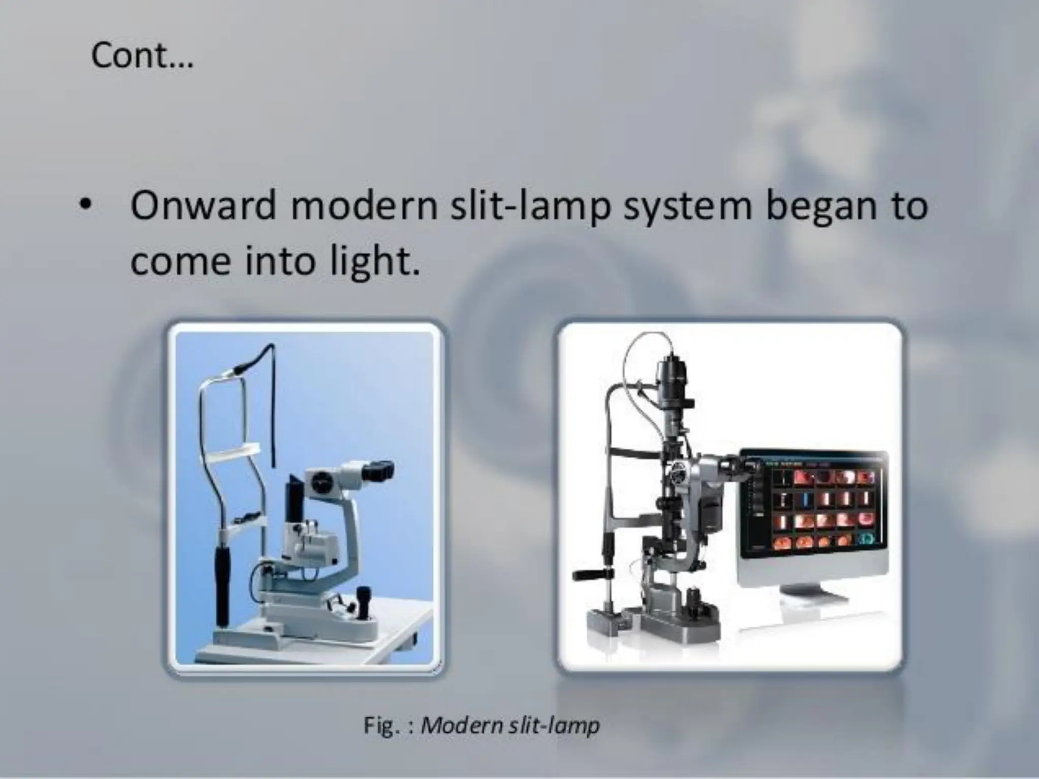 THE SLIT LAMP BIOMICROSCOPE PRESENTATION | PDF