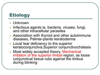 Superior limbic keratoconjunctivitis | PPT | Eye and Vision Conditions ...