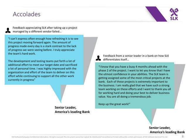 The Differentiators / Drivers of SLK | PPT