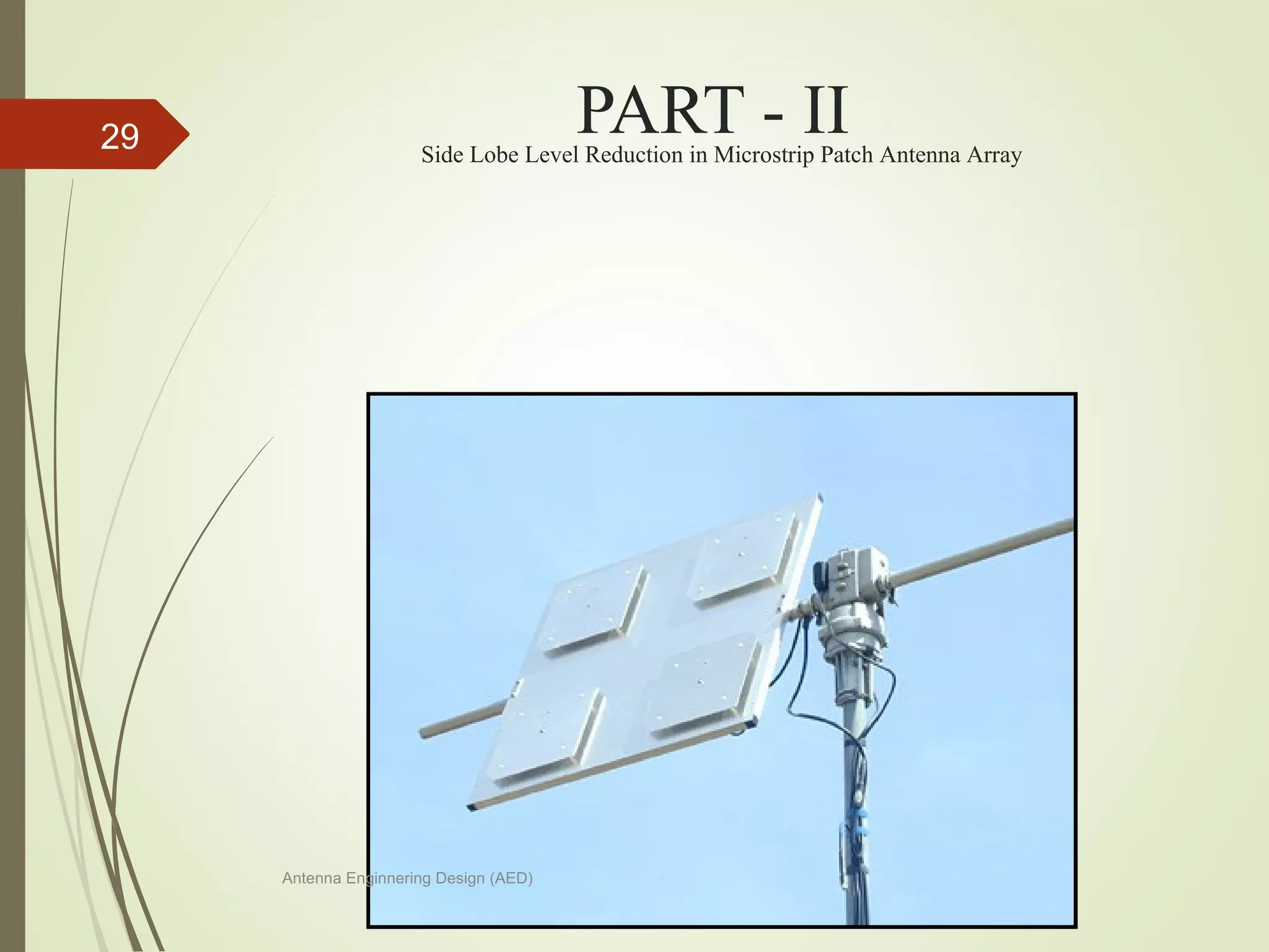 Side Lobe Level (SLL) Reduction Methods in Antenna | PPT