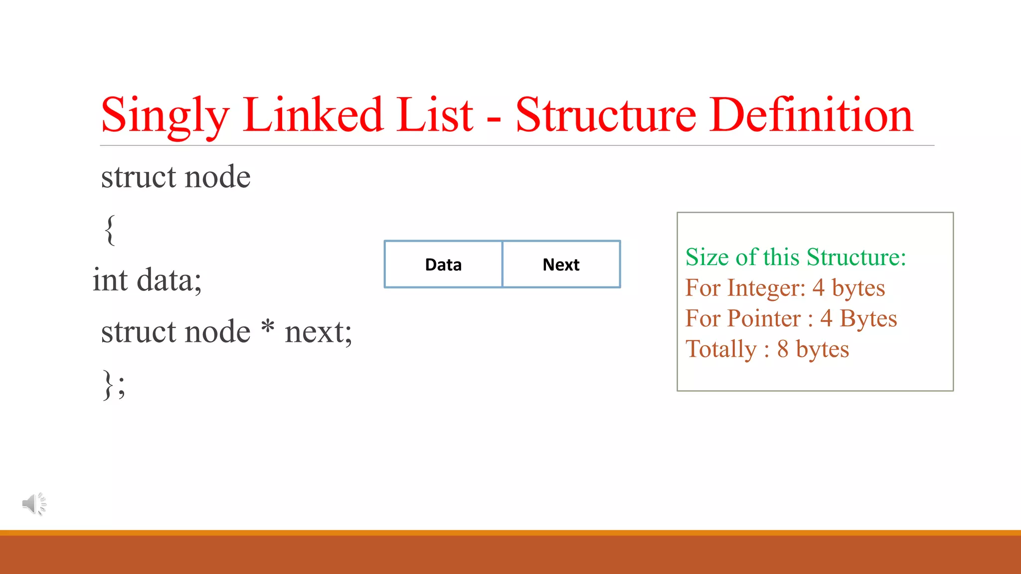 Singly Linked List | PPTX
