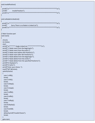 Singly Linked List | PDF