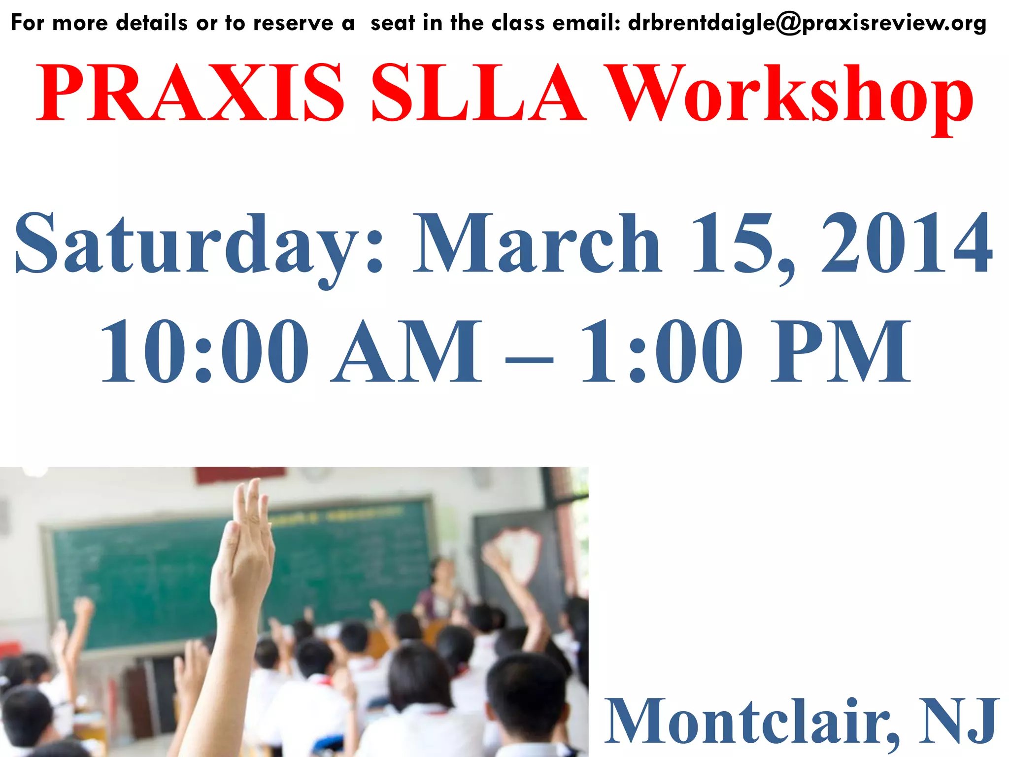 PRAXIS SLLA WORKSHOP | PDF