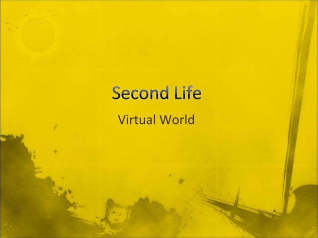 Second Life Virtual World | PPT