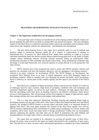 Senior Level Meeting 2013 - Issue Paper illicit Financial Flows | PDF