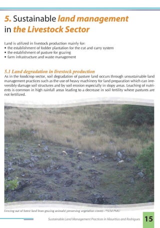 Best Practises for Sustainable land Management Mauritius & Rodrigues ...