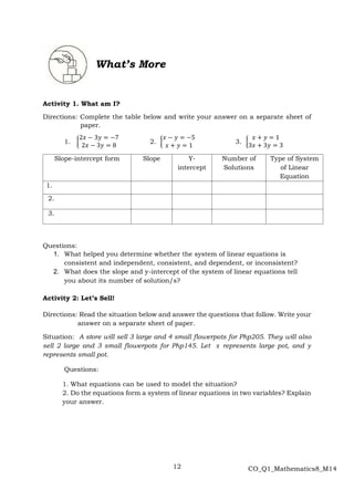 Self-Learning Modules: 1st Quarter Math Module 14_v2.pdf | Physics ...