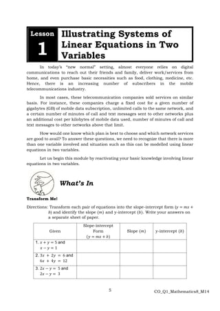 Self-Learning Modules: 1st Quarter Math Module 14_v2.pdf | Physics ...