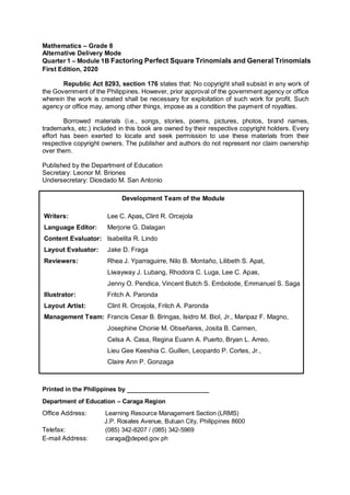 Self-Learning Modules: 1st Quarter Math .pdf