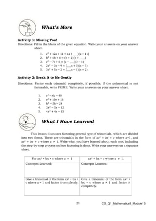 Self-Learning Modules: 1st Quarter Math .pdf