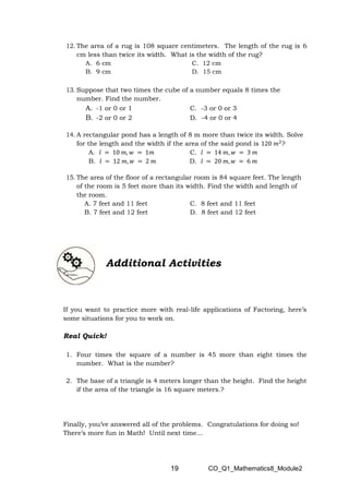 Self-Learning Modules: 1st Quarter Math .pdf | Free Download