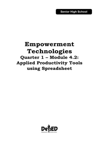 SLMQ1Senior HS EmpTechModule 4.2 Spreadsheet | PDF
