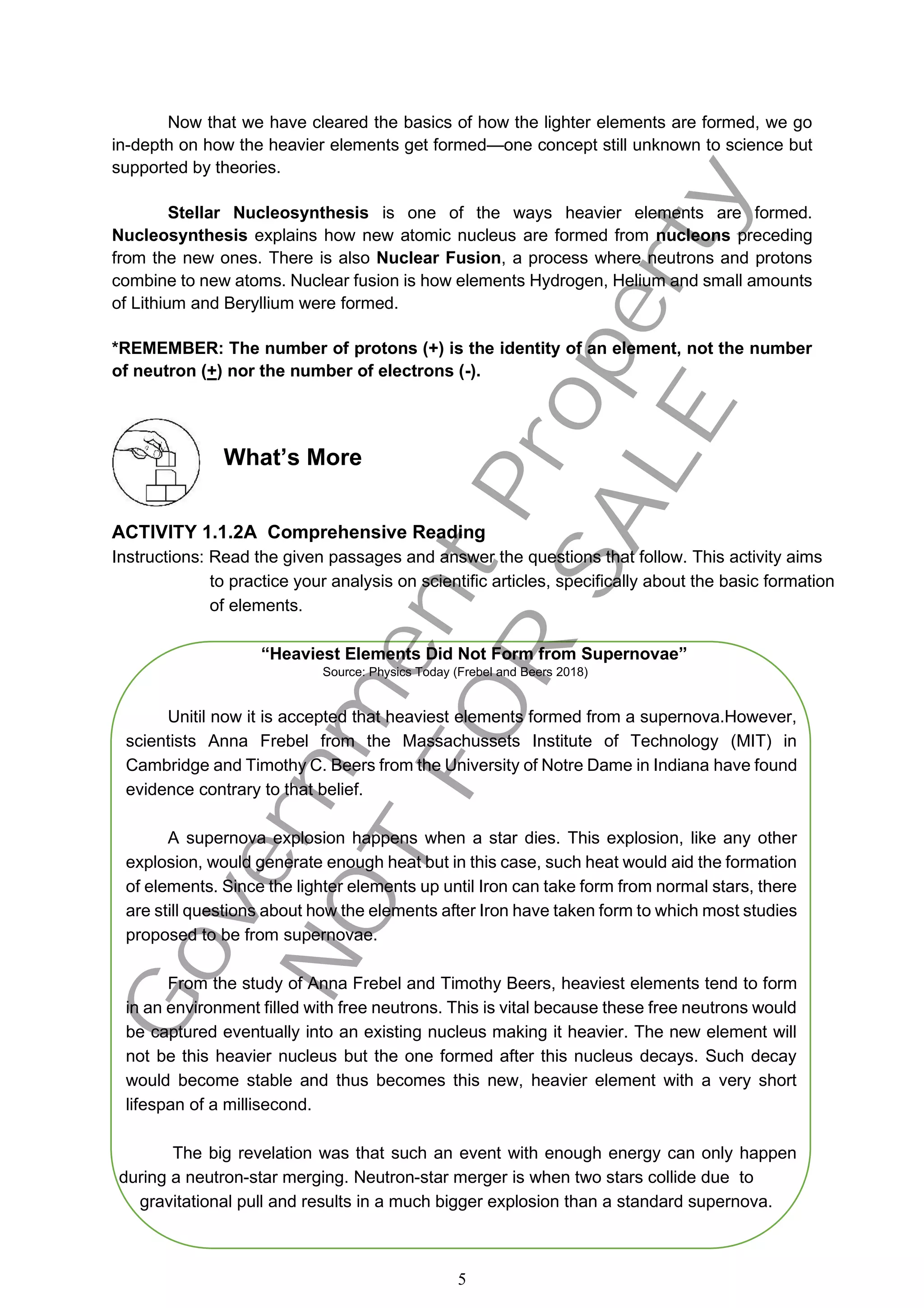 SLM SHS Physical Science Quarter 1 DepEd CDO | PDF